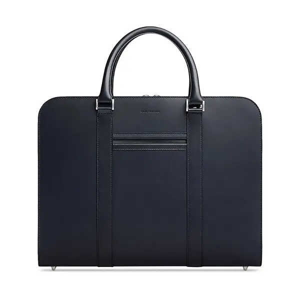 CARL FRIEDRIK Palissy Leather Briefcase - Navy