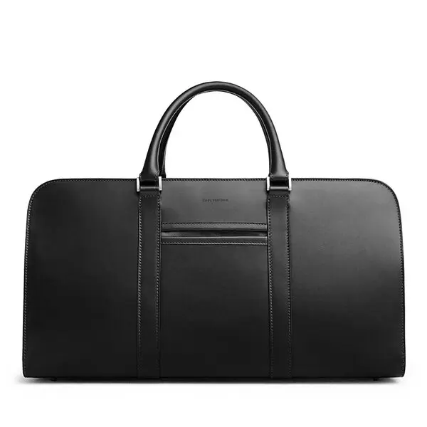 CARL FRIEDRIK Palissy Leather Weekend Bag - Black