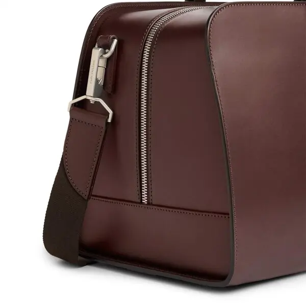 CARL FRIEDRIK Palissy Leather Weekend Bag - Chocolate