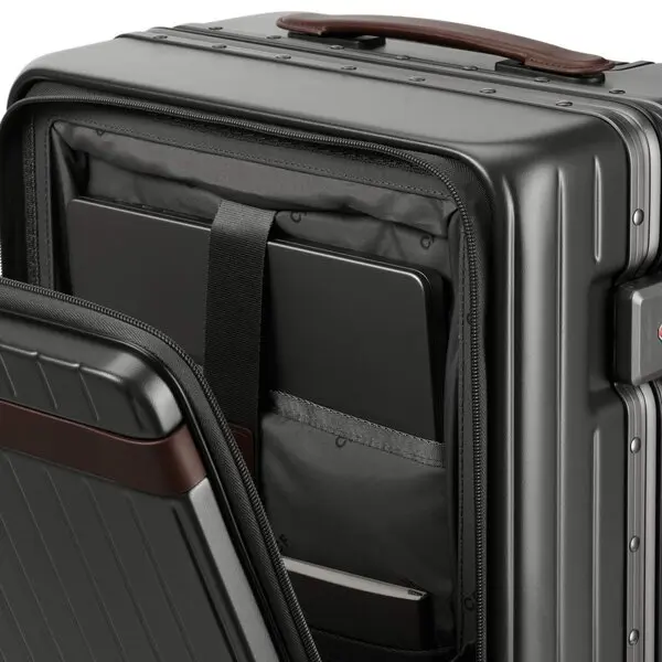 CARL FRIEDRIK The Carry On X Spinner Suitcase - Grey/chocolate