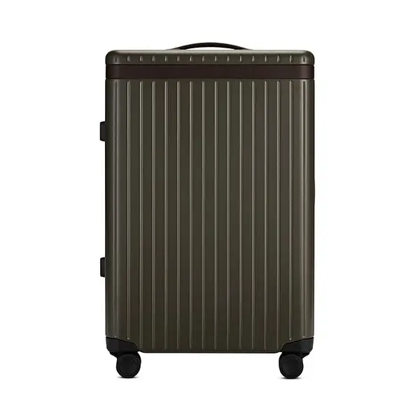 CARL FRIEDRIK Check-in Wheeled Suitcase - Olive/chocolate