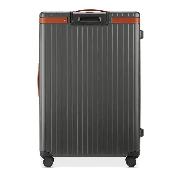 CARL FRIEDRIK The Large Check In Spinner Suitcase - Grey/cognac