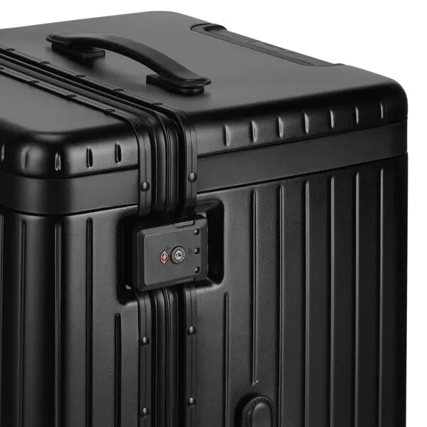 CARL FRIEDRIK Large Check-in Trunk - Black