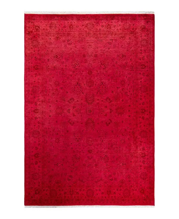Bloomingdale'S Fine Vibrance M1318 Area Rug, 6'1 X 8'10 - Pink