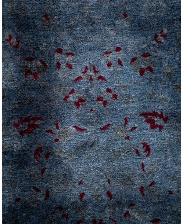 Bloomingdale'S Fine Vibrance M1231 Area Rug, 4'9 X 7'7 - Blue