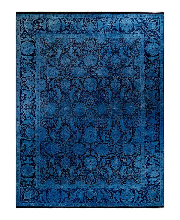 Bloomingdale'S Fine Vibrance M1135 Area Rug, 9' X 11'10 - Blue