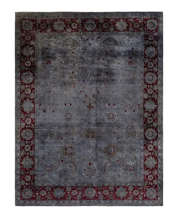 Bloomingdale'S Fine Vibrance M1346 Area Rug, 9'1 X 11'9 - Gray