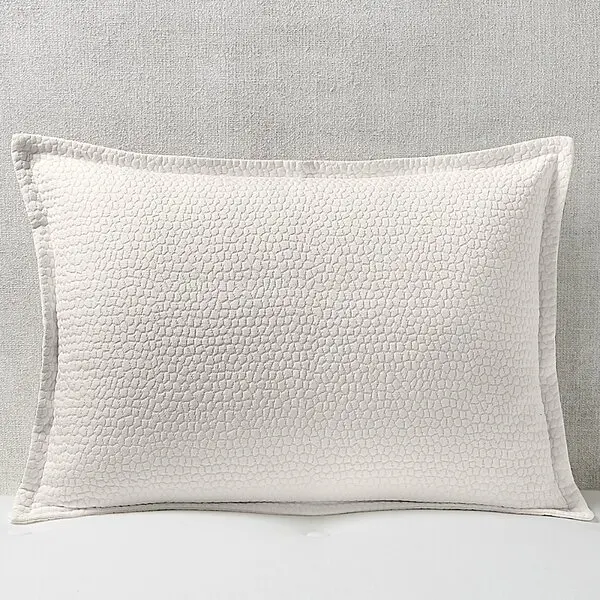 HUDSON PARK COLLECTION Signature Pebbled Matelasse King Sham, Pair - Vanilla Sky