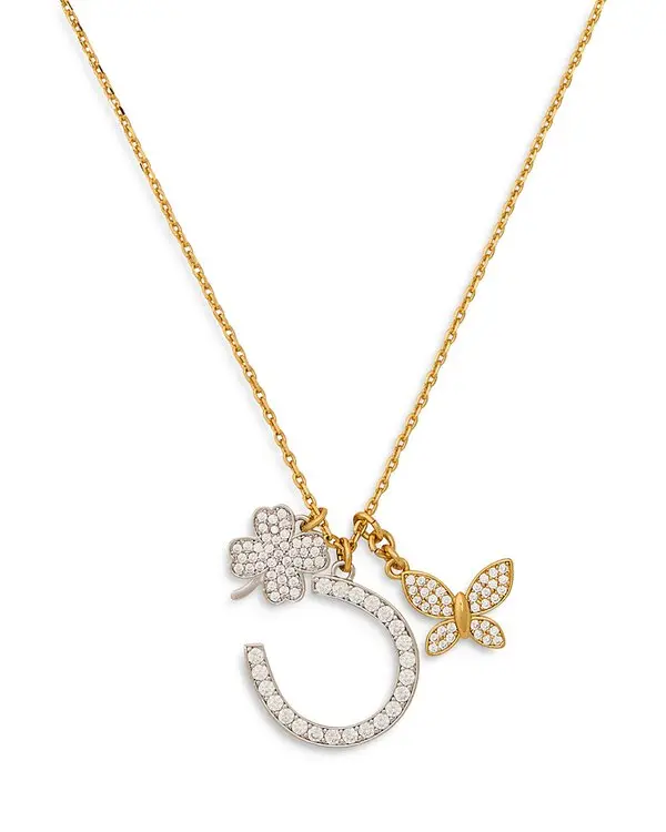 Kate Spade New York Lucky Charm Pendant Necklace - Two Tone