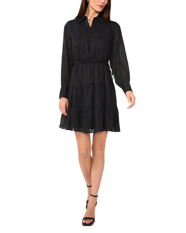 1.State Collared Button Front Shirt Dress