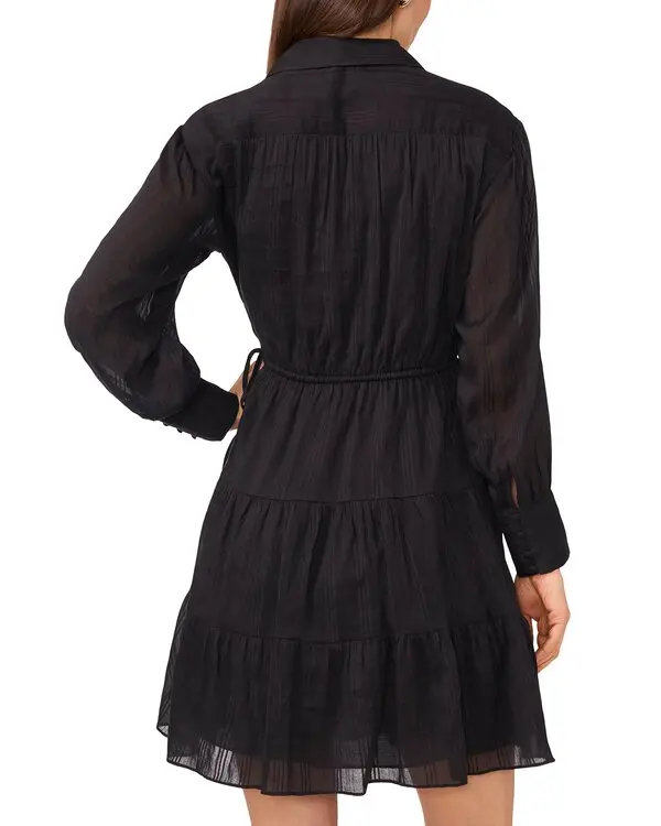 1.State Collared Button Front Shirt Dress
