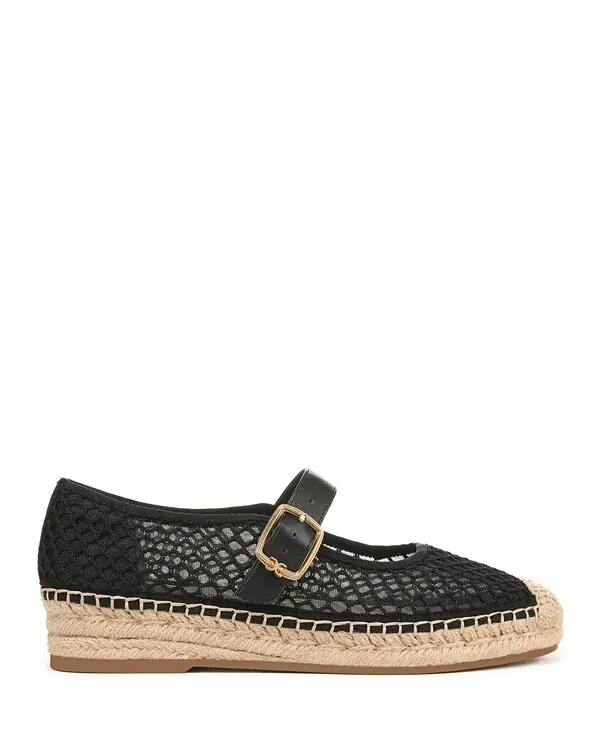 Sam Edelman Mackie Mesh Espadrille Flats - Black