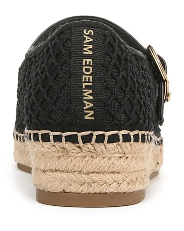 Sam Edelman Mackie Mesh Espadrille Flats - Black