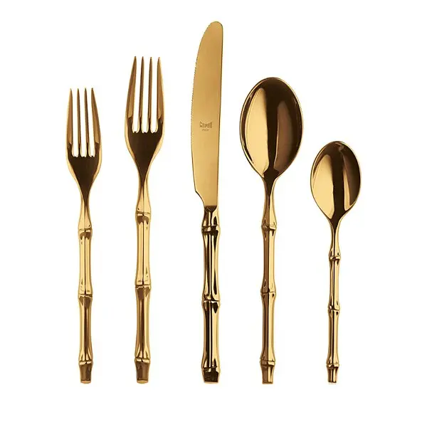 MEPRA Bali 5 Piece Flatware Set - Gold