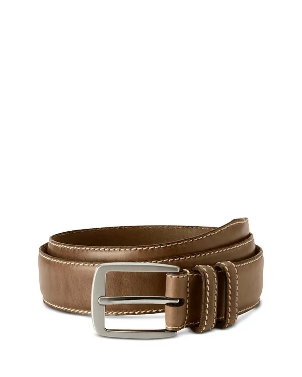 Allen Edmonds Yukon Leather Belt - Natural