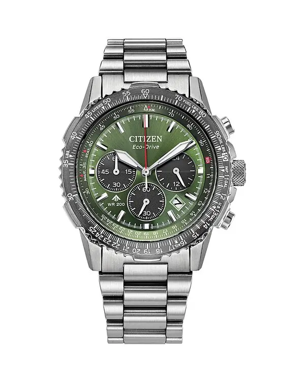 Citizen Eco Drive Promaster Air Navihawk Chronograph, 40mm - Green/silver