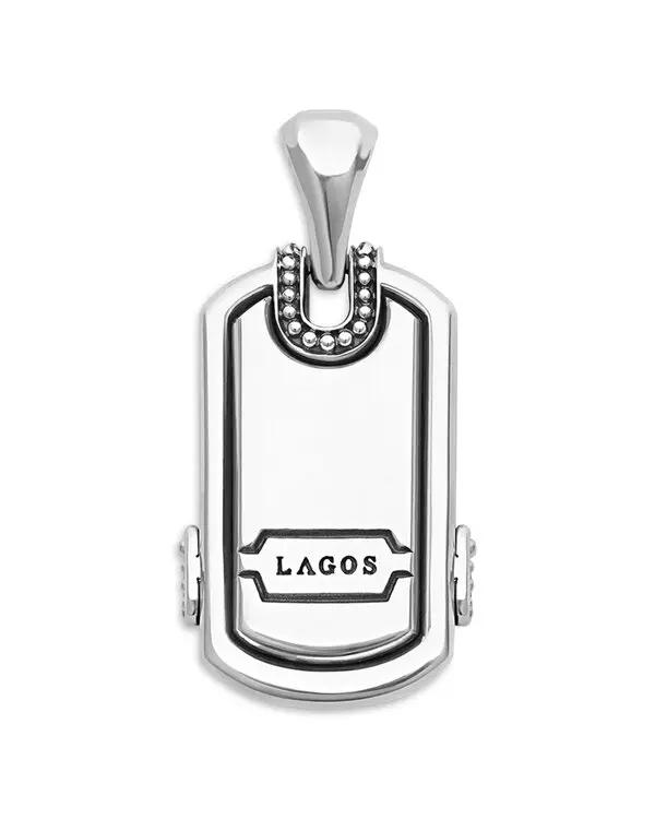 Lagos Sterling Anthem Tiger Eye Pendant