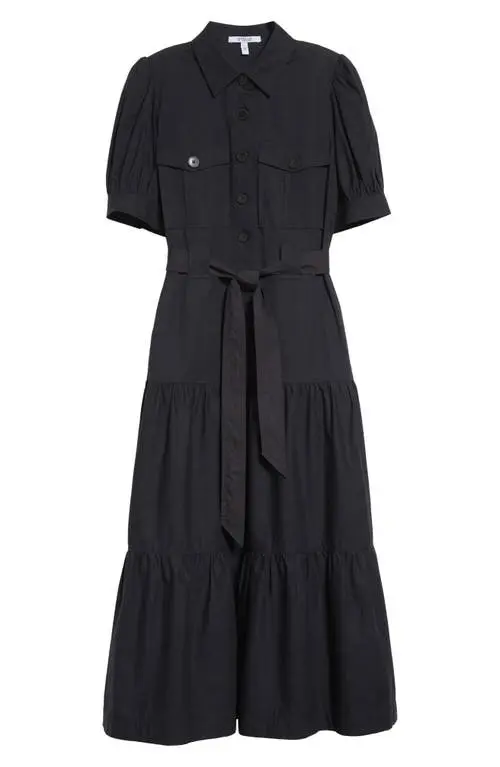 Derek Lam 10 Crosby Buffy Cotton Utility Dress - Black