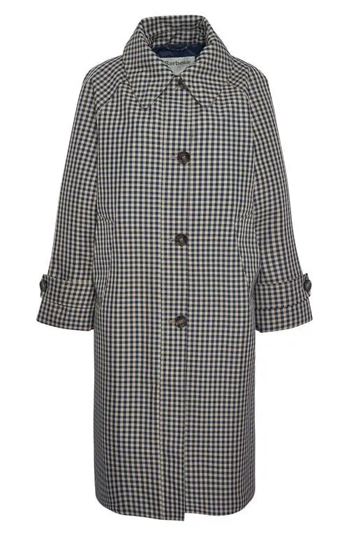 Barbour Nadine Checked Waterproof Car Coat