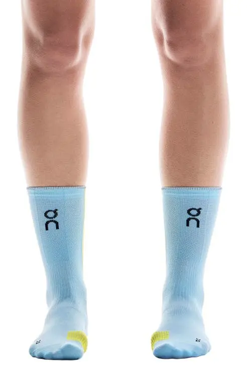 On Performance Run High Socks - Wash/lime