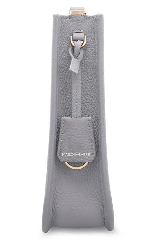 MAISON DE SABRE Leather Mini Saddle Bag - Dove Grey