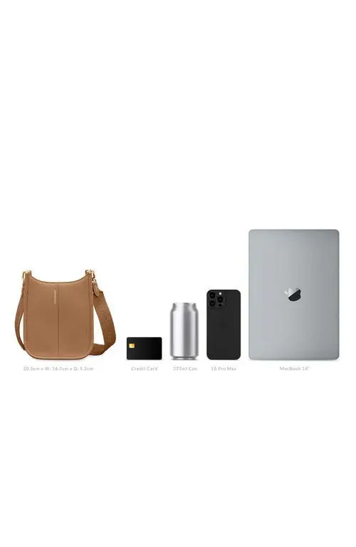 MAISON DE SABRE Leather Mini Saddle Bag - Sandstone Brown
