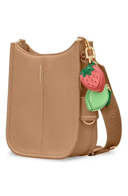 MAISON DE SABRE Leather Mini Saddle Bag - Sandstone Brown