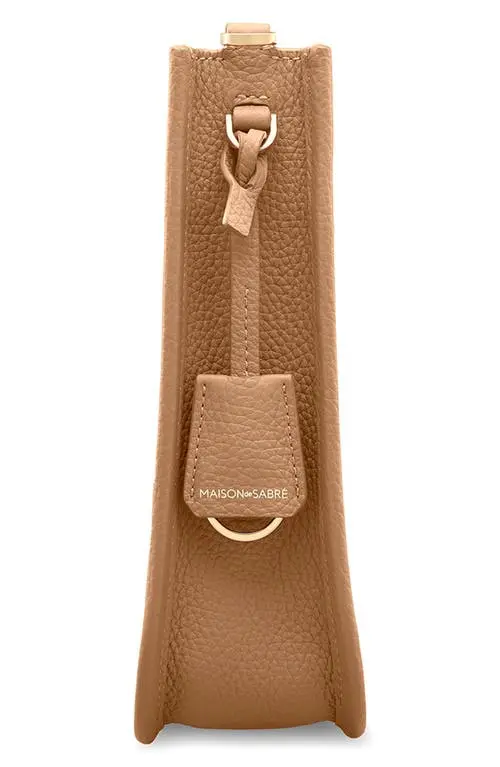 MAISON DE SABRE Leather Mini Saddle Bag - Sandstone Brown