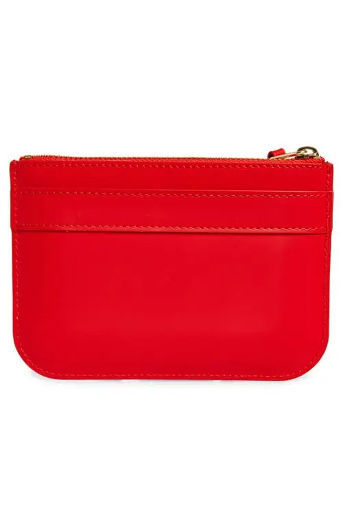 Comme Des Garçons Big Bow Leather Coin Purse - Red