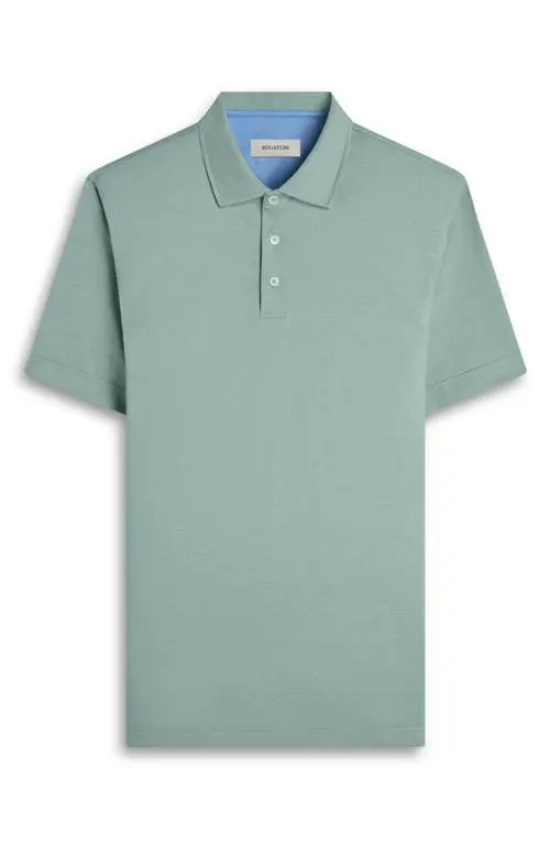 Bugatchi Vincent Ooohcotton® Double Knit Solid Polo - Menthol