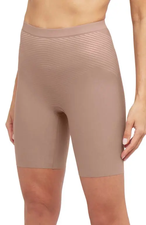 Spanx Spanxshape™ Invisible Cotton Blend Shorts - Cafe Au Lait
