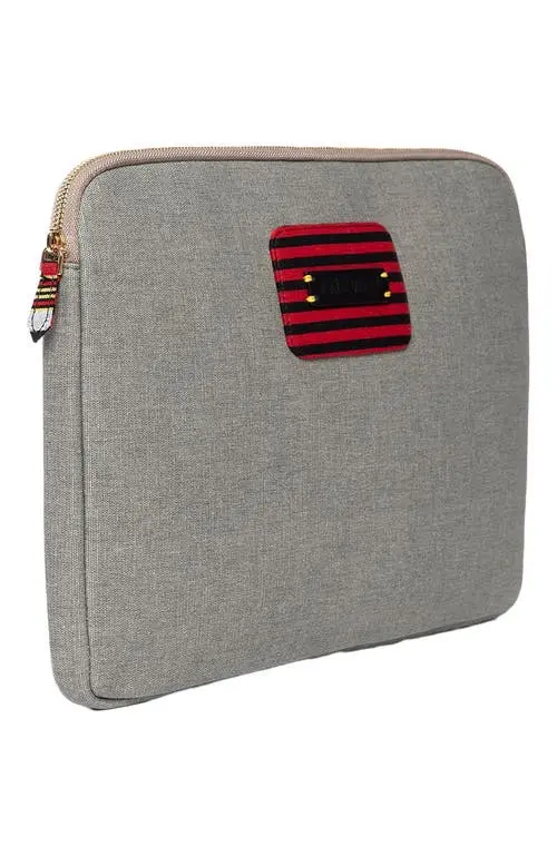 K'AI & VROSI Zipped Canvas Laptop Casefor 13 - Gray