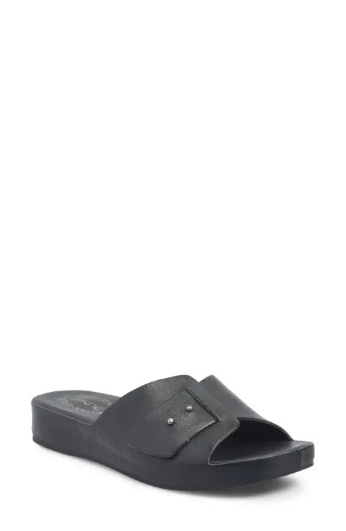 Kork-Ease® Mesa Slide Sandal - Black Leather