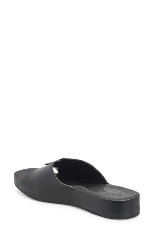 Kork-Ease® Mesa Slide Sandal - Black Leather