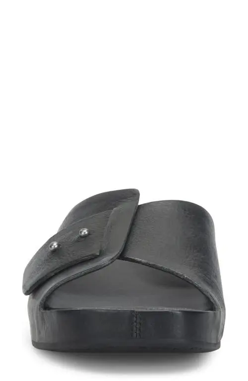 Kork-Ease® Mesa Slide Sandal - Black Leather
