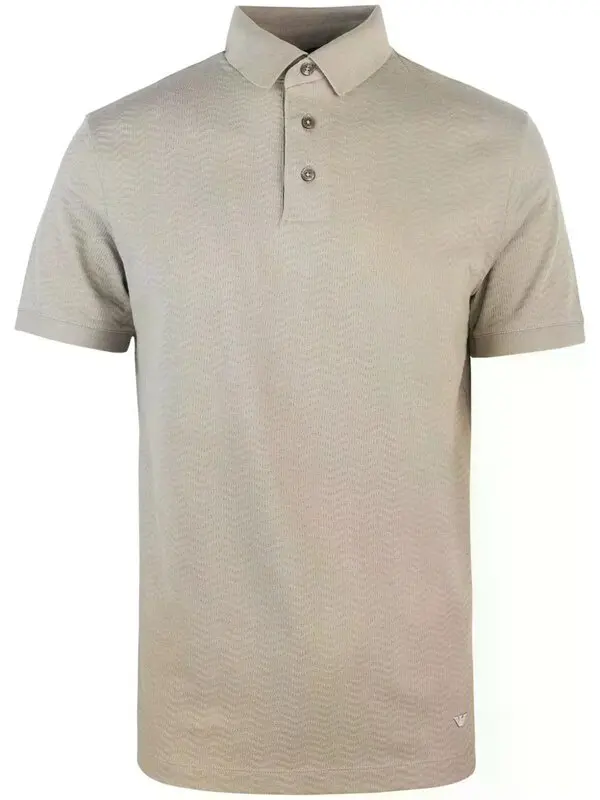 Emporio Armani Logo Polo Shirt - Neutrals