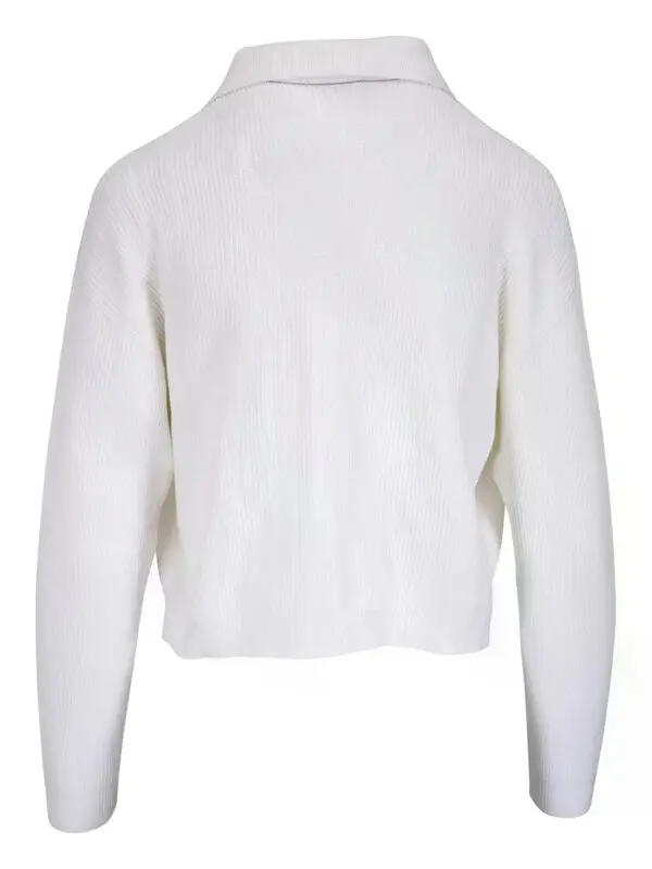 Brunello Cucinelli Ribbed Polo Top