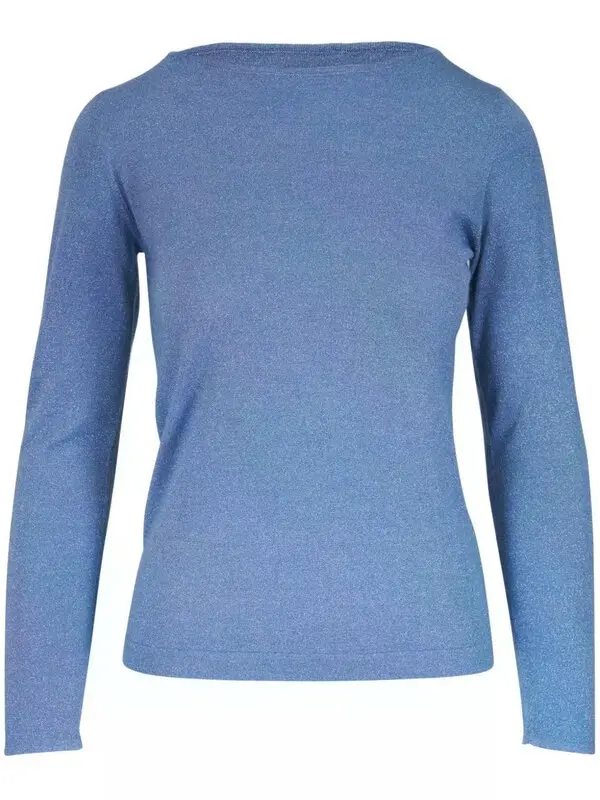 Brunello Cucinelli Metallic-threading Sweater - Blue
