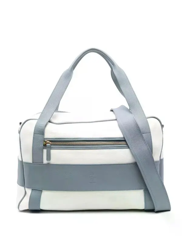 Eleventy Canvas Duffle Bag - White