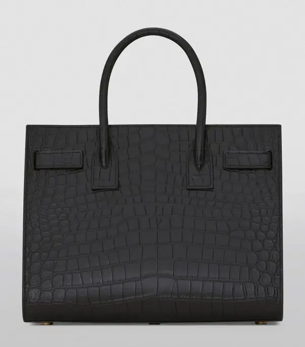 Saint Laurent Croc-embossed Sac De Jour