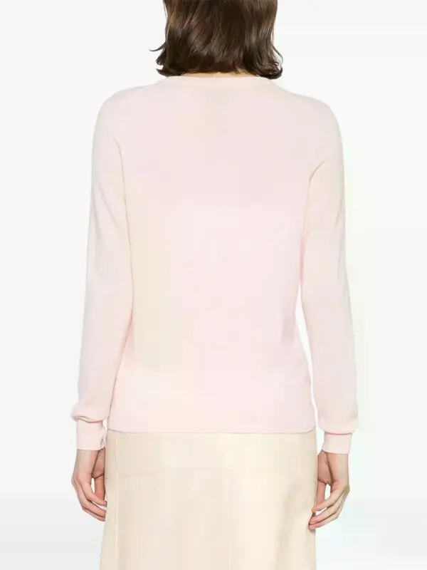 N.peal Phoebe V-neck Jumper - Pink