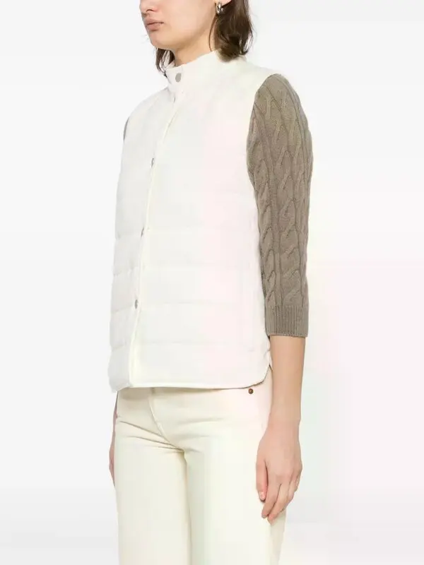 N.peal Button Through Quilted Gilet