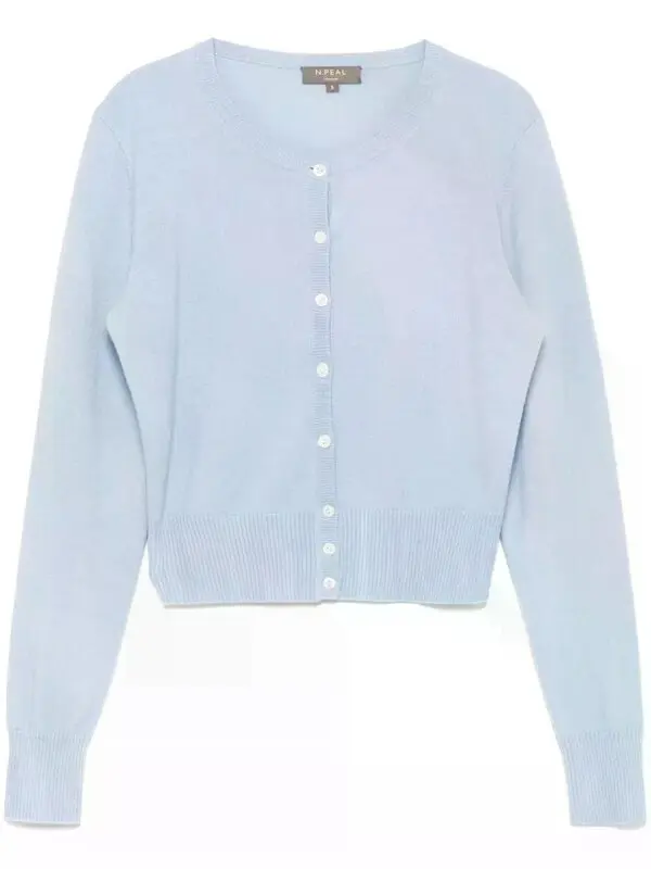N.peal Ivy Cropped Cardigan - Blue
