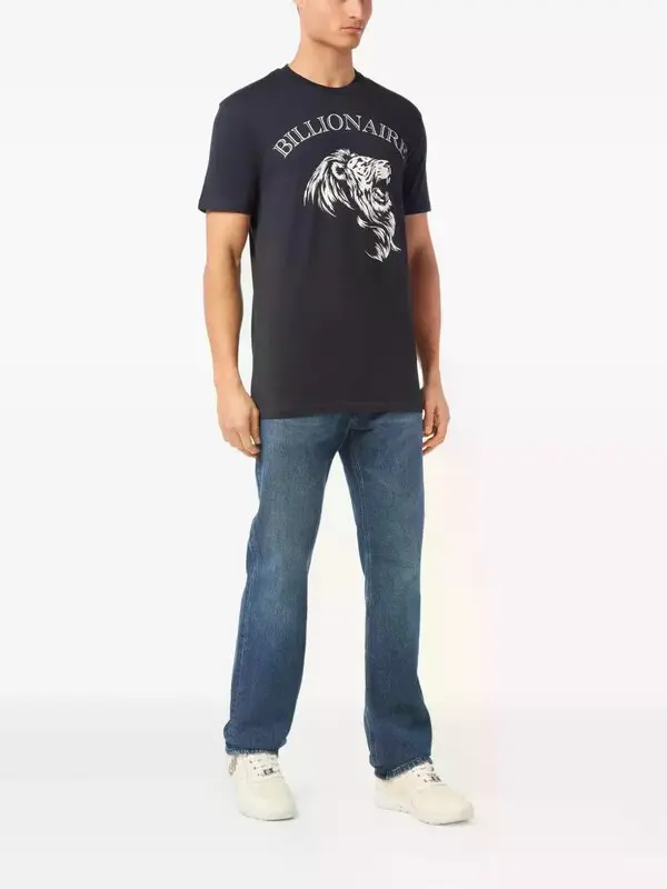 BILLIONAIRE Logo-print T-shirt - Blue