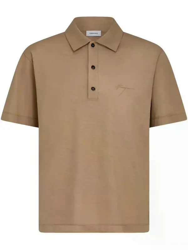 FERRAGAMO Signature Cotton Polo Shirt