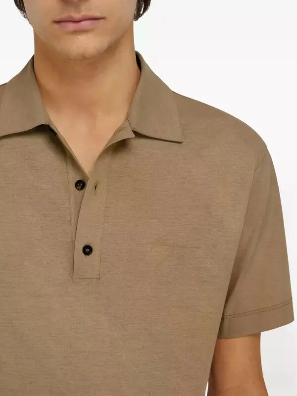 FERRAGAMO Signature Cotton Polo Shirt