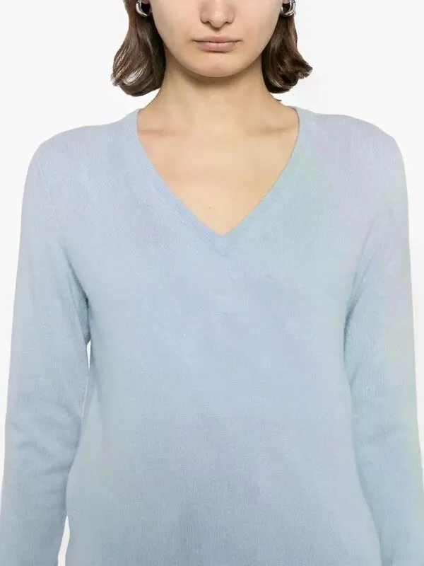 N.peal Phoebe V-neck Jumper - Blue