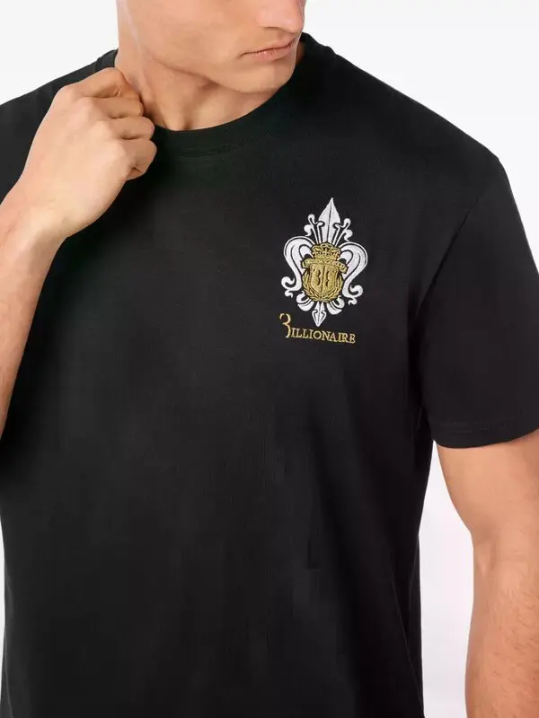 BILLIONAIRE Fleur-de-lis T-shirt - Black