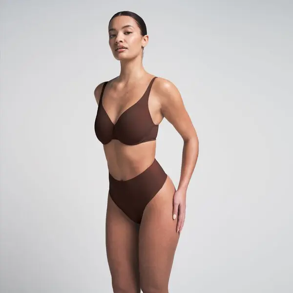 SKIMS Smoothing Intimates Unlined Minimizer Bra - Cocoa