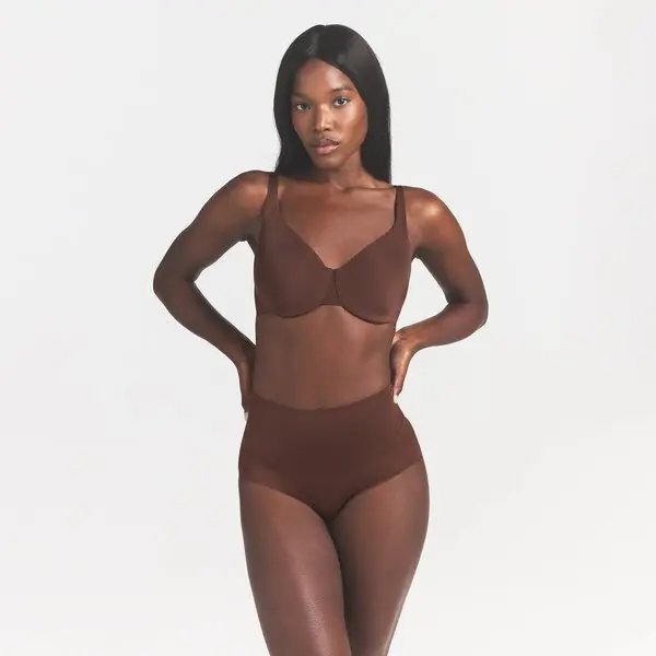 SKIMS Unlined Minimizer Bra | Light Neutral | | Smoothing Intimates - Cocoa